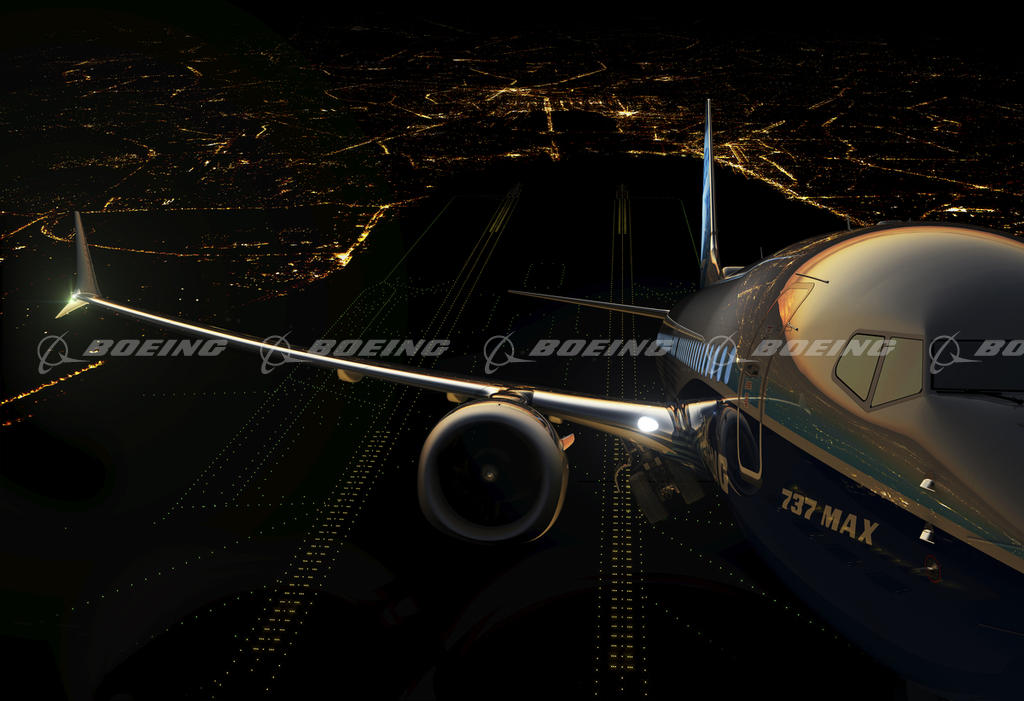Boeing Images - Boeing 737-8 Unified Livery Ascending Nighttime