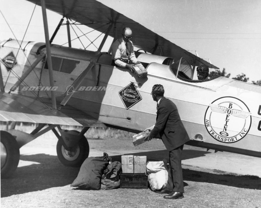 Boeing Images - Boeing Air Transport Loading Mail