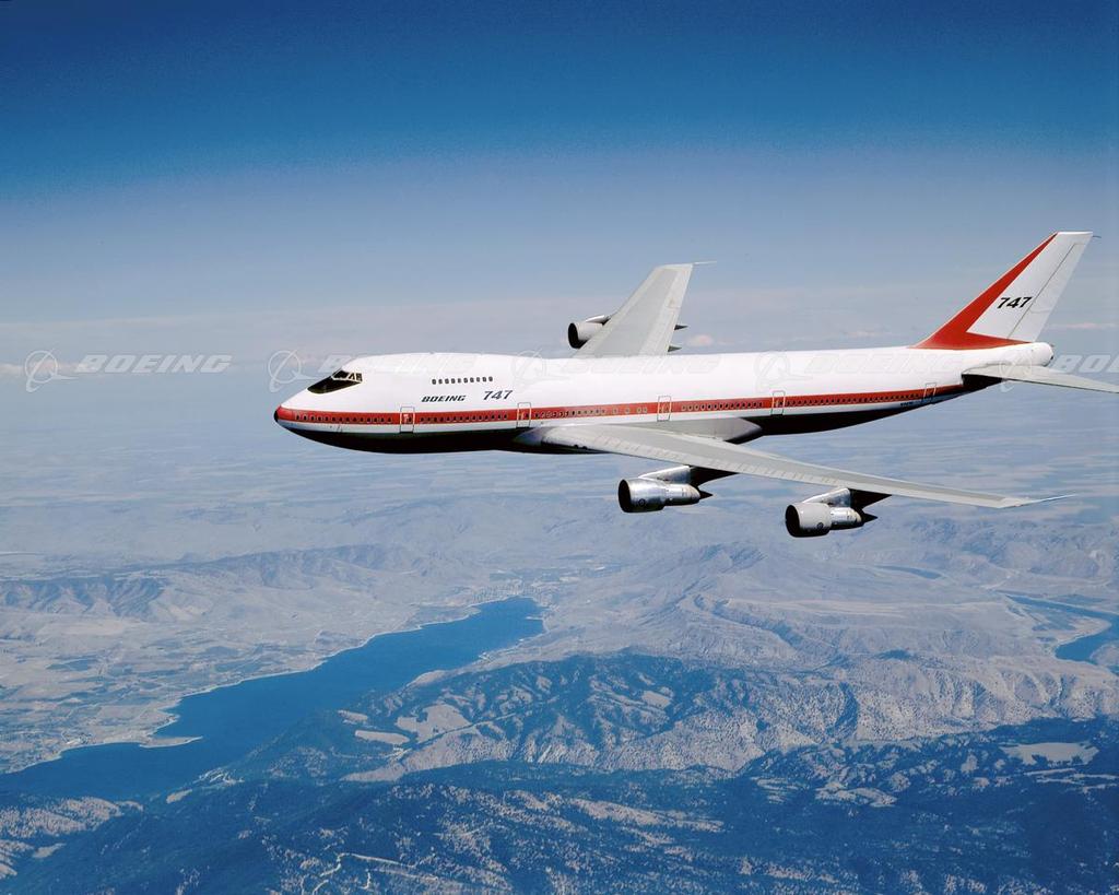 Boeing Images - First 747-100 in Flight