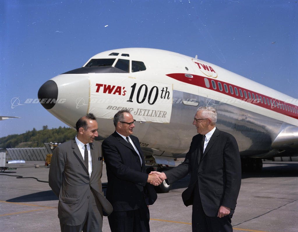 Boeing Images - Boeing 707 TWA 100th Delivery