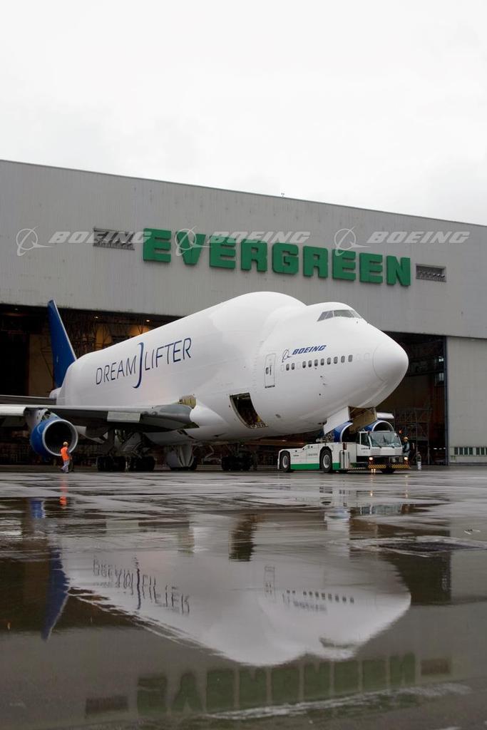 Boeing Images - Dreamlifter #2 Rolls Out with New Dreamlifter Livery