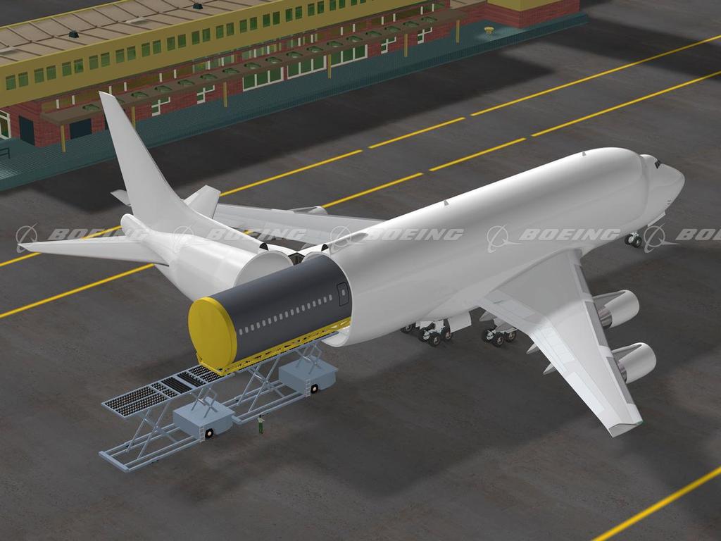 Boeing Images - Boeing Dreamlifter Loads Cargo