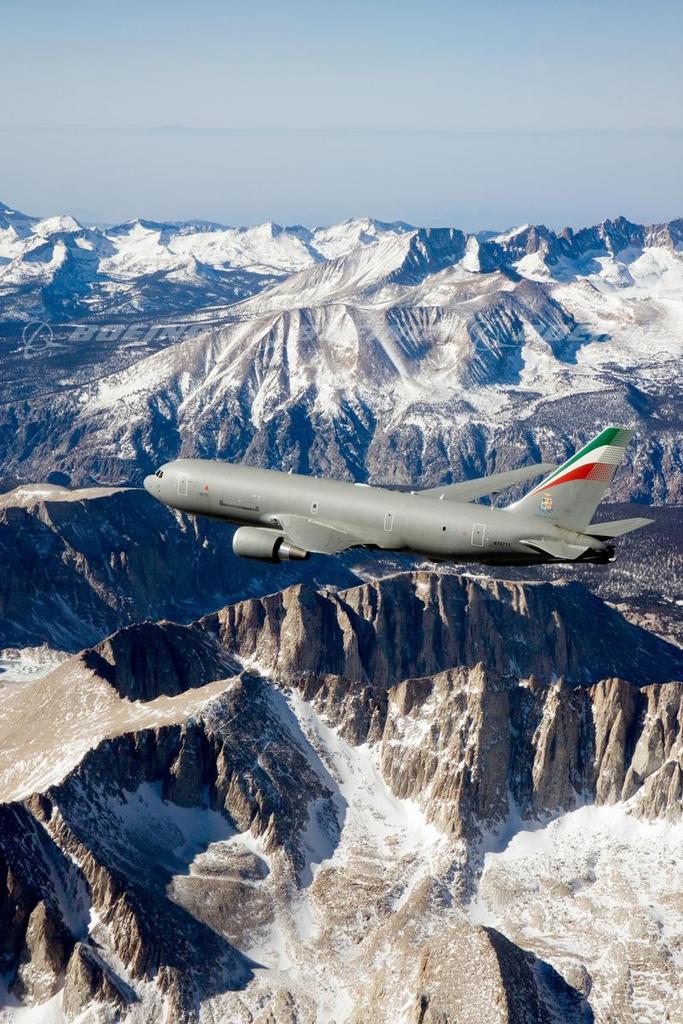Boeing Images - Italian Air Force 767 Tanker in Flight