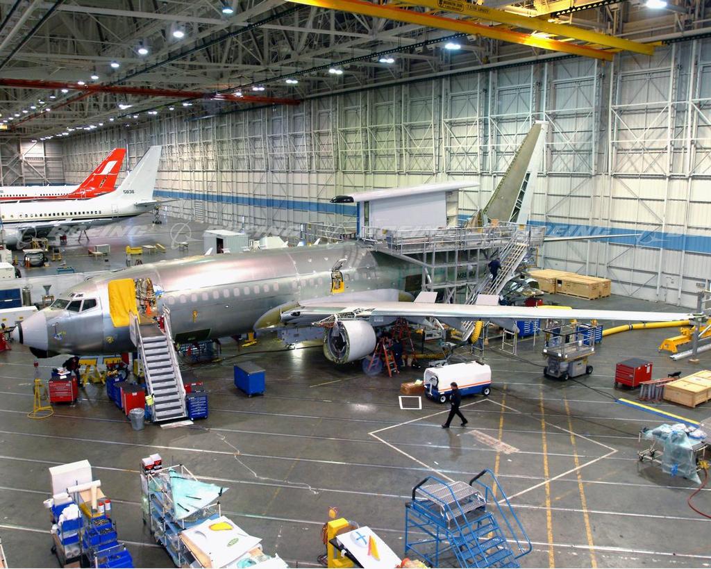 Boeing Images - MESA Antenna Installed on Second 737-700 Wedgetail