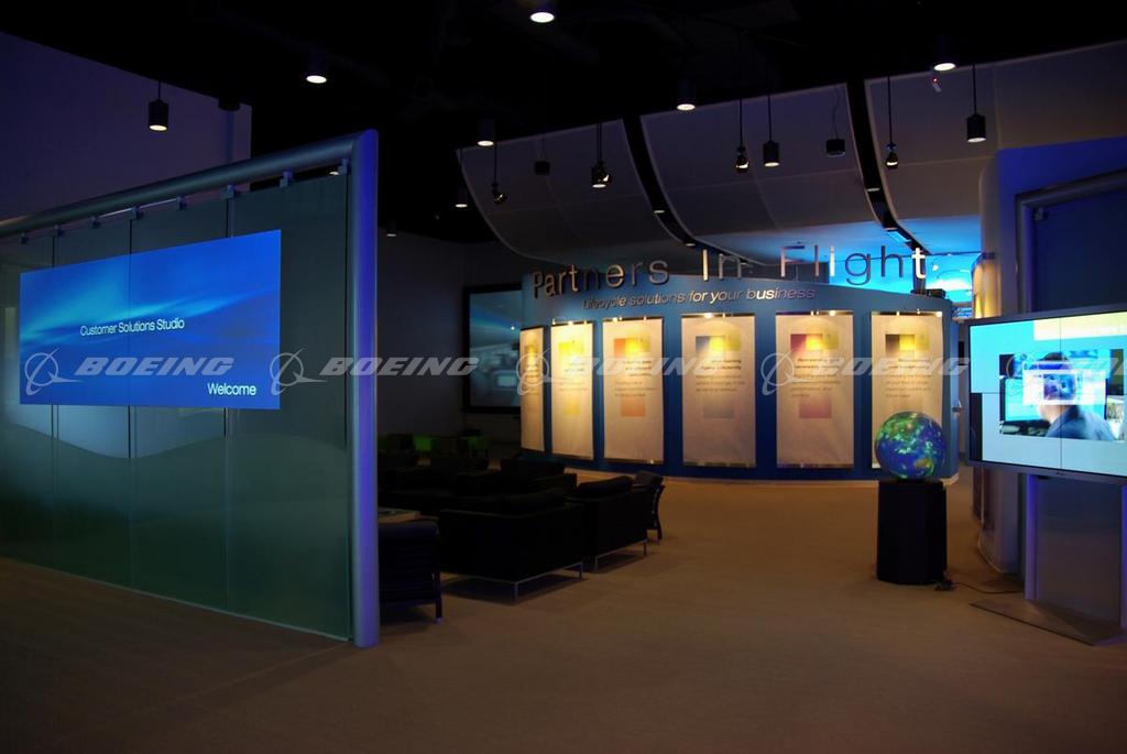 Boeing Images - Customer Experience Center Solutions Studio Entrance