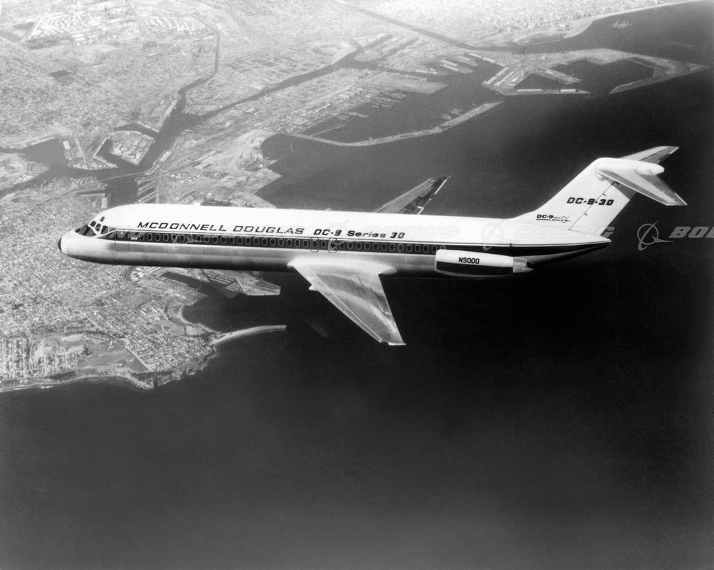 Boeing Images - Douglas DC-9-30 in Flight over California Coast