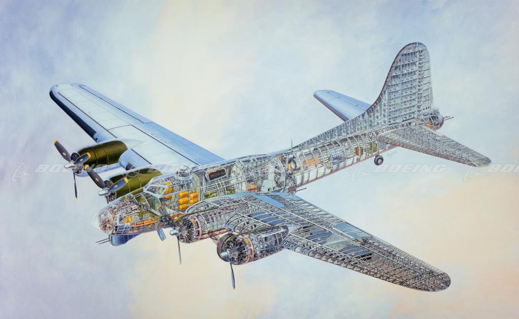 Boeing Images - B-17G Flying Fortress Cutaway