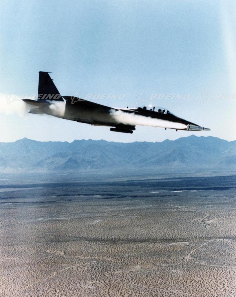 Boeing Images - F-15E Strike Eagle Launches AGM-65B Maverick Missile