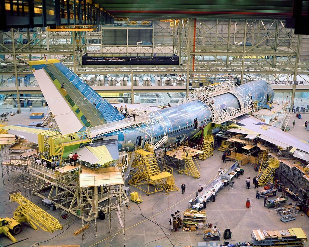 Boeing Images - First 747-100 Body Join