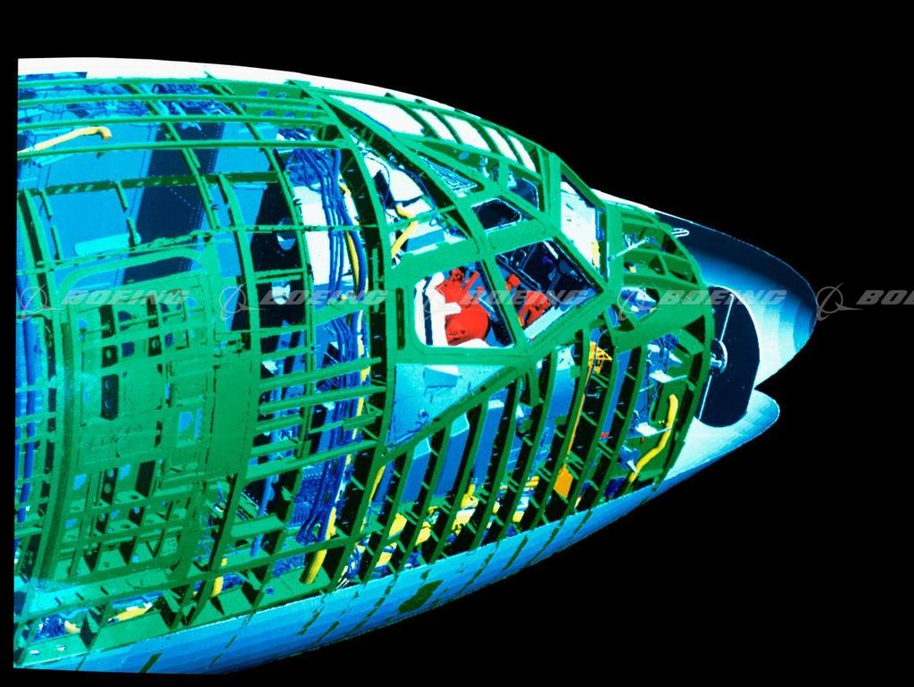 Boeing Images - Computer-Generated Diagram of 737 Nose