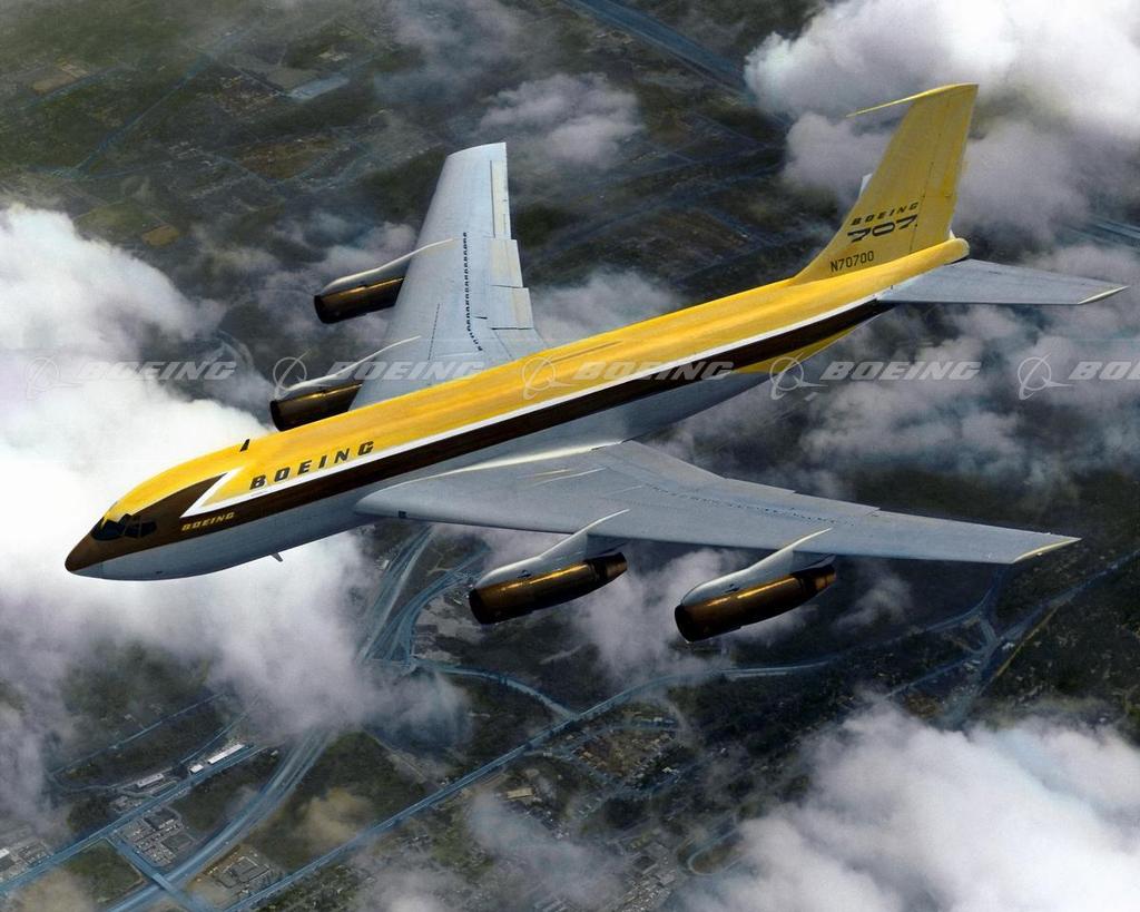 Boeing Images - Dash 80 in Flight