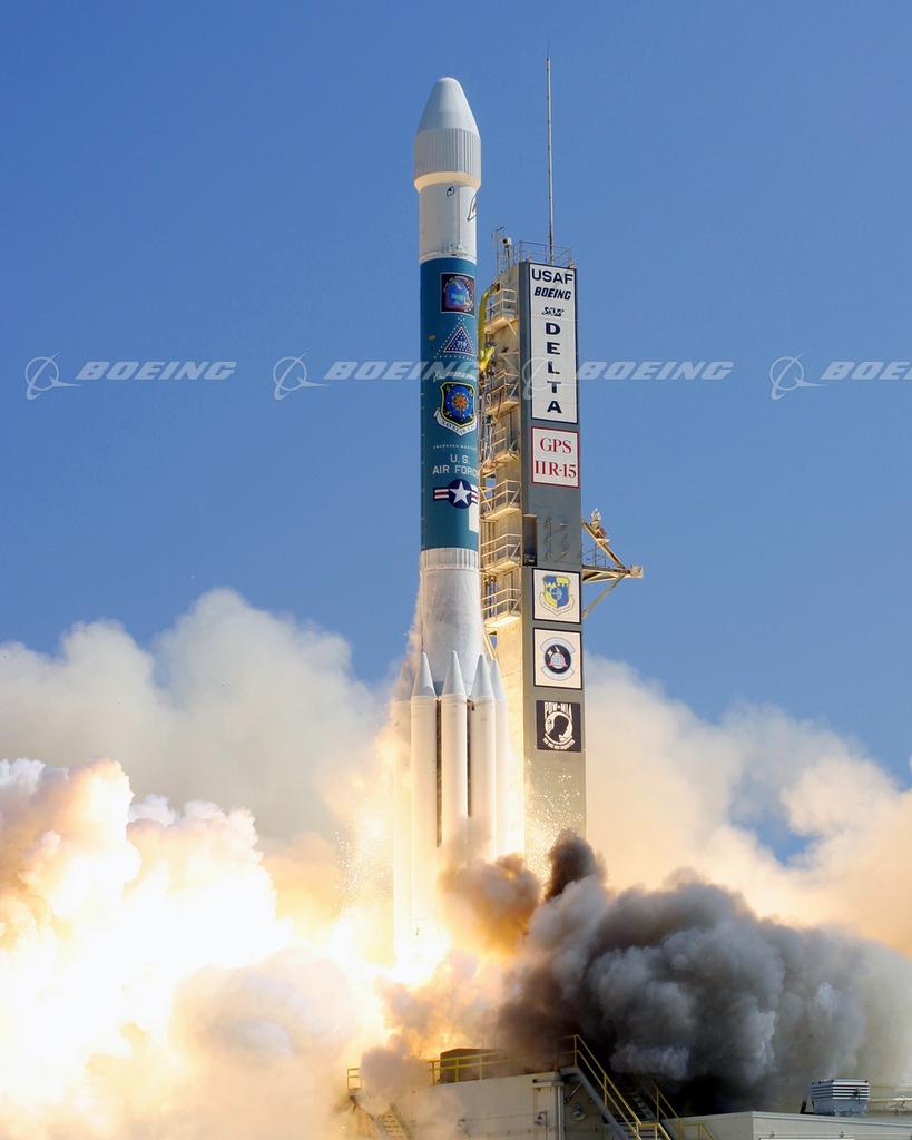 Boeing Images - Boeing's Workhorse Delta II Launches a GPS Satellite to ...