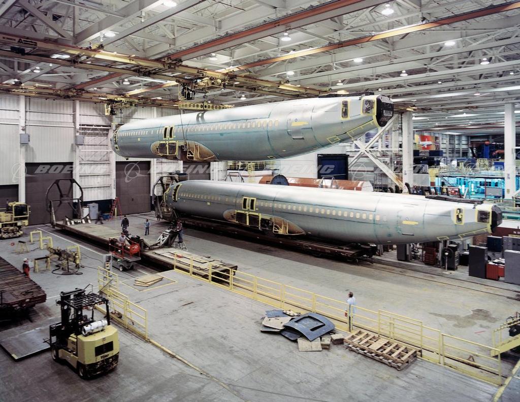Boeing Images - Next Generation 737 Fuselages Under Assembly