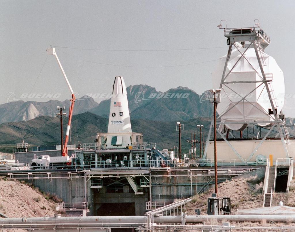 Boeing Images - Delta Clipper Ready for Static Testing