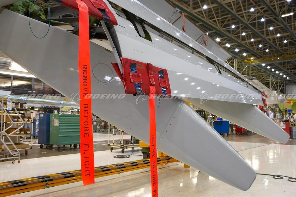Boeing Images - 737 Wing Flaps in Assembly