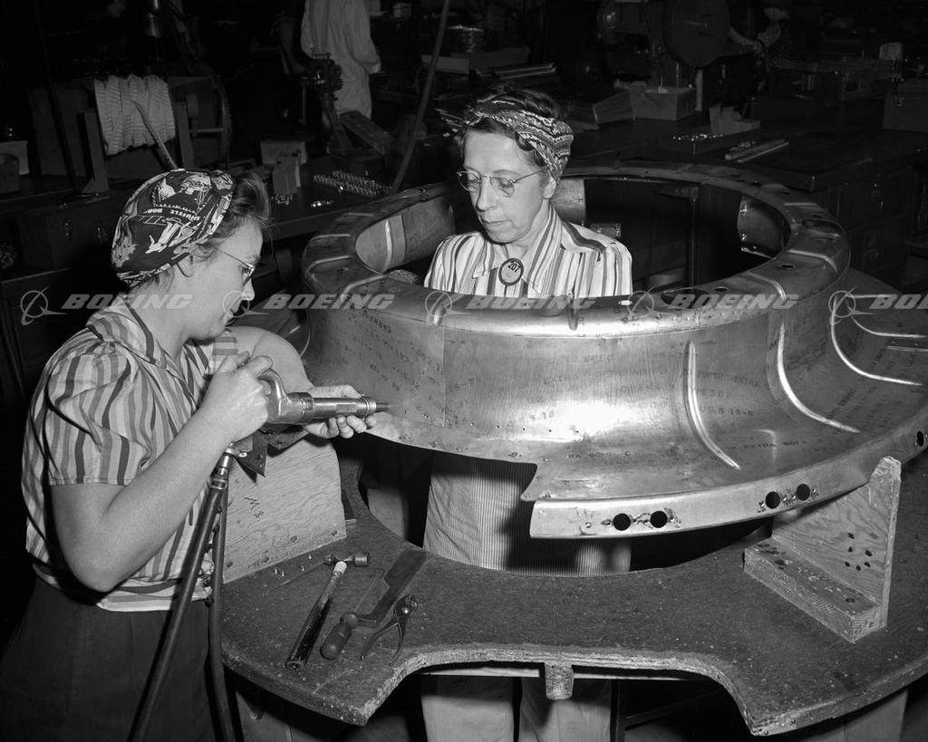 Boeing Images - Women Riveting