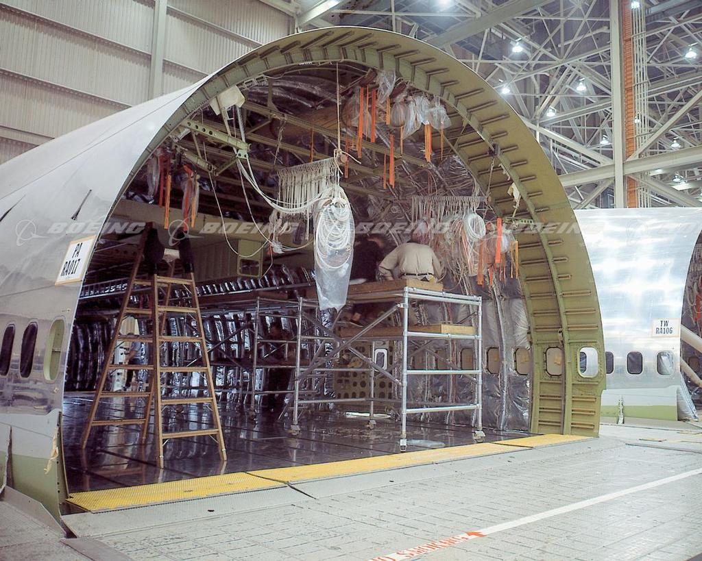 Boeing Images - 747-100 in Assembly