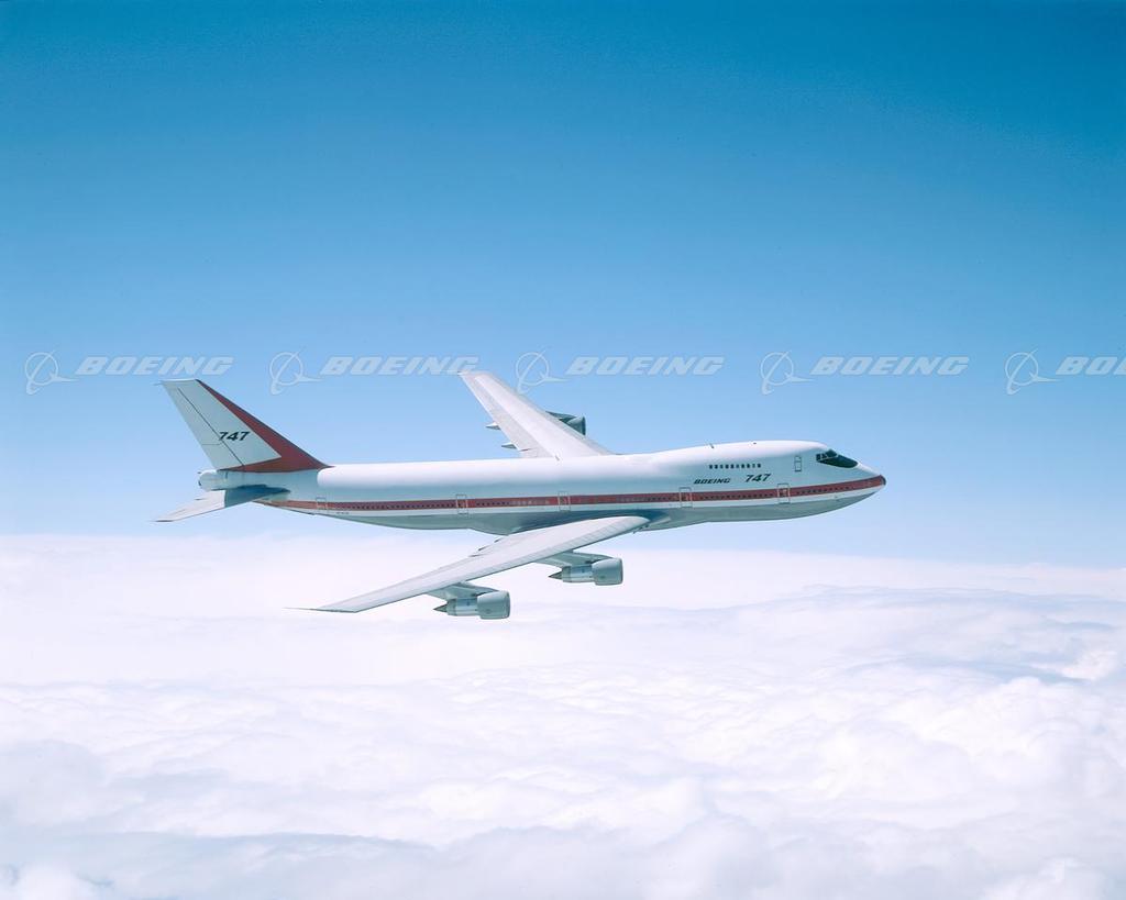 Boeing Images - First 747-100 in Flight