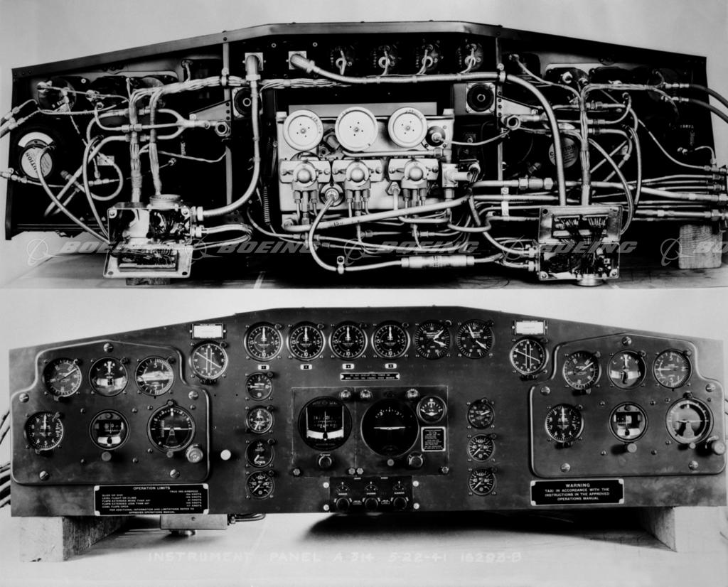 Boeing Images - A-314 Clipper instrument panel