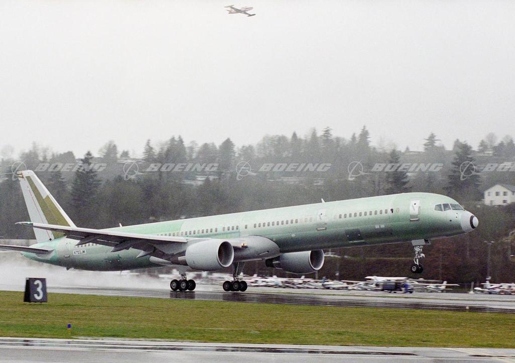 Boeing Images - First 757-300 with Pratt & Whitney Engines Takes Off