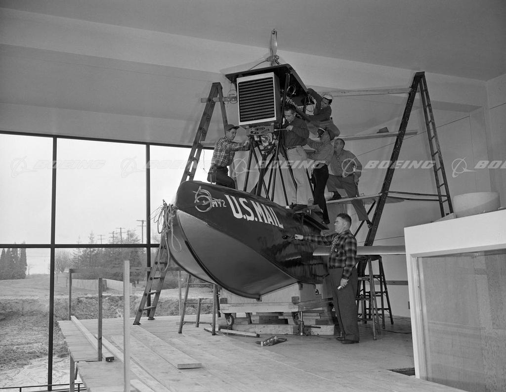 Boeing Images - Reconstructed B-1 Placed on Display at Seattle's Museum ...