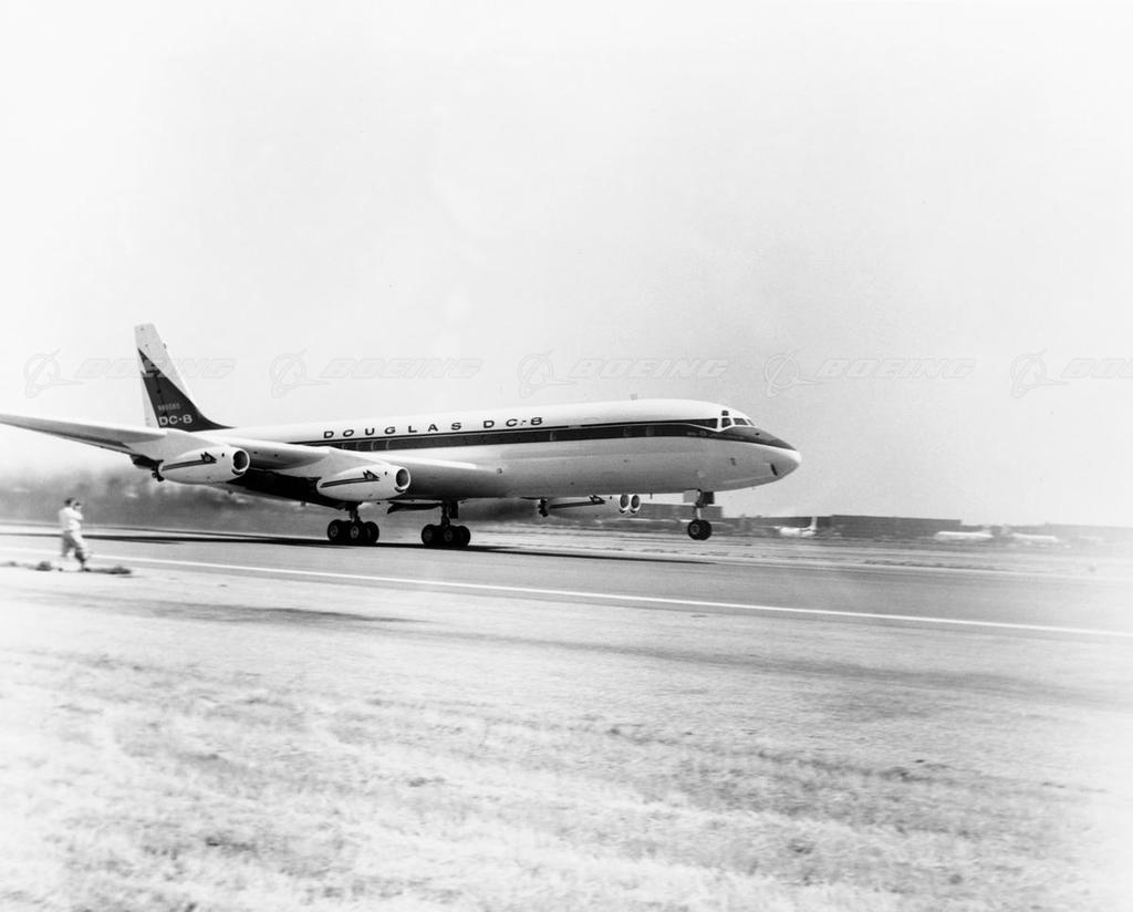 Boeing Images - DC-8 Takeoff, First Flight