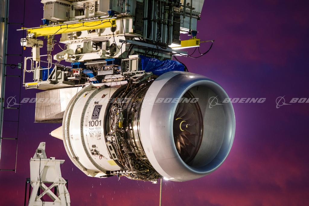 Boeing Images - Ground Testing of a CMC Engine Exhaust Nozzle on R-R ...