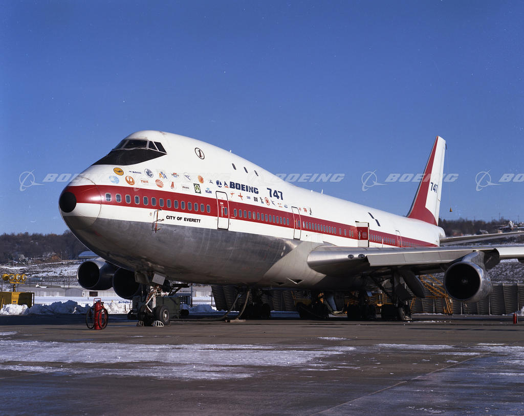 Boeing Images - First Boeing 747 Awaits Test Flight