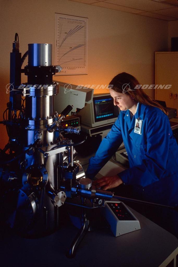 Boeing Images - Boeing Lab Technician at Work