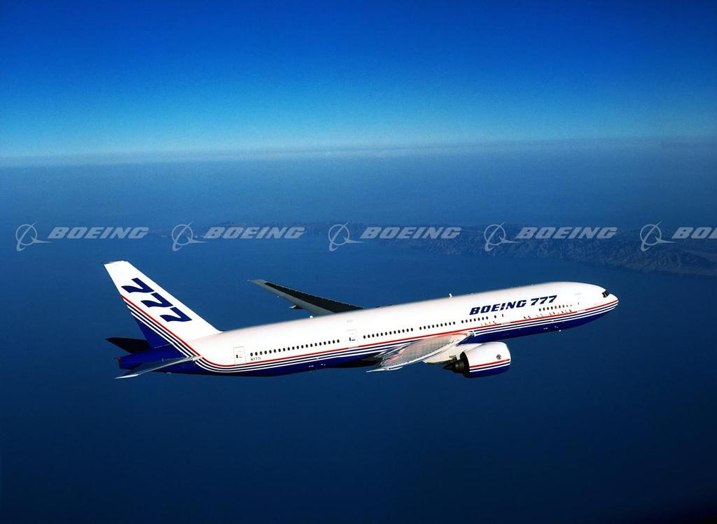 Boeing Images - First 777-200 in Flight