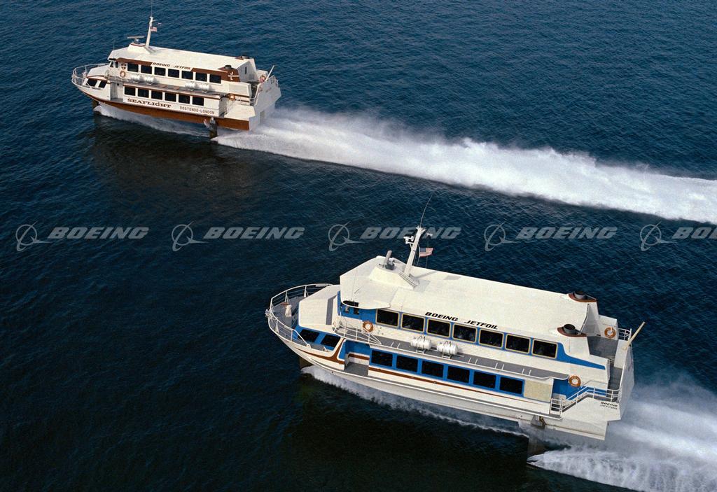 Boeing Images - Two Hydrofoils Flying