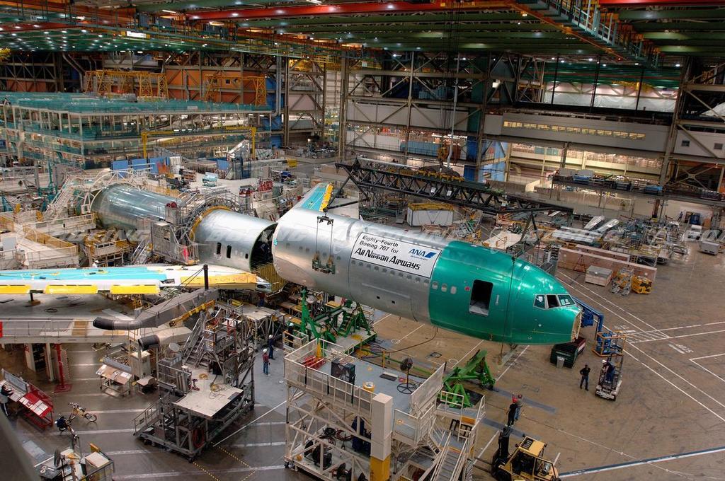 Boeing Images - 767 Final Body Join on Assembly Line