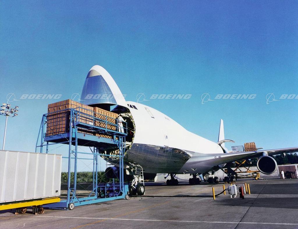 Boeing Images - 747 Freighter Loading Cargo