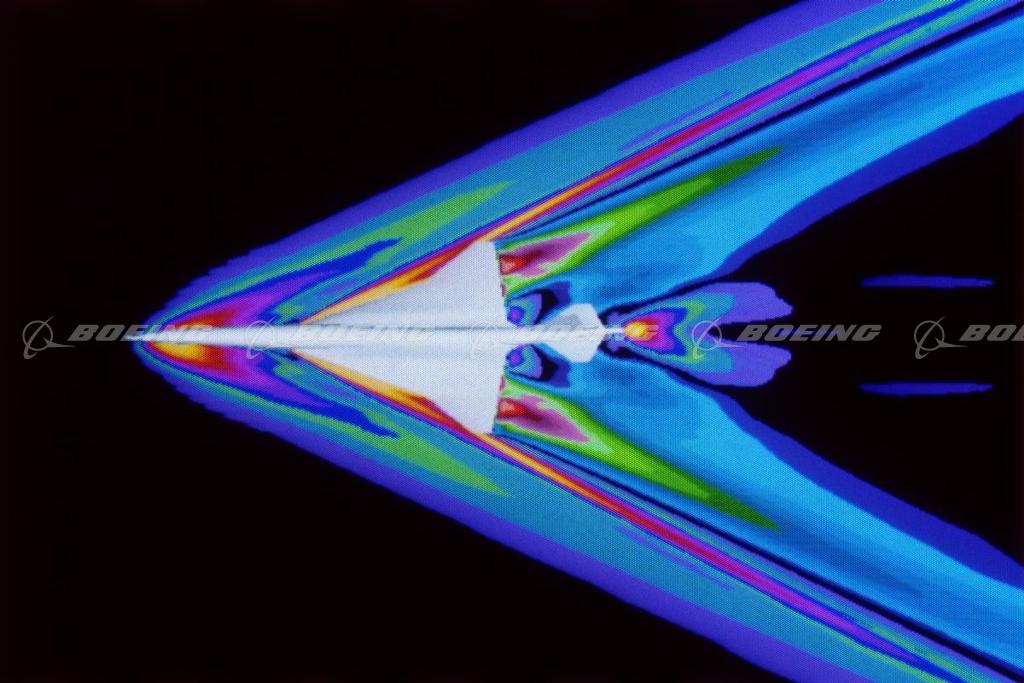 Boeing Images - Computational Fluid Dynamic Representation of the HSCT ...