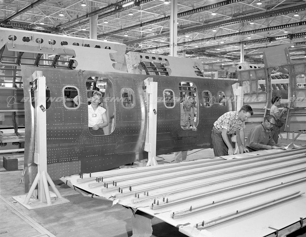 Boeing Images - Early 707 Manufacturing