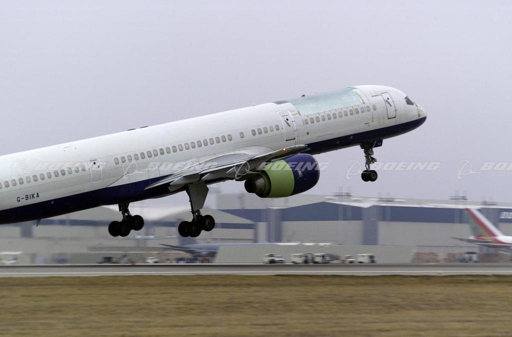 Boeing Images - 757 Special Freighter for DHL Makes First Flight
