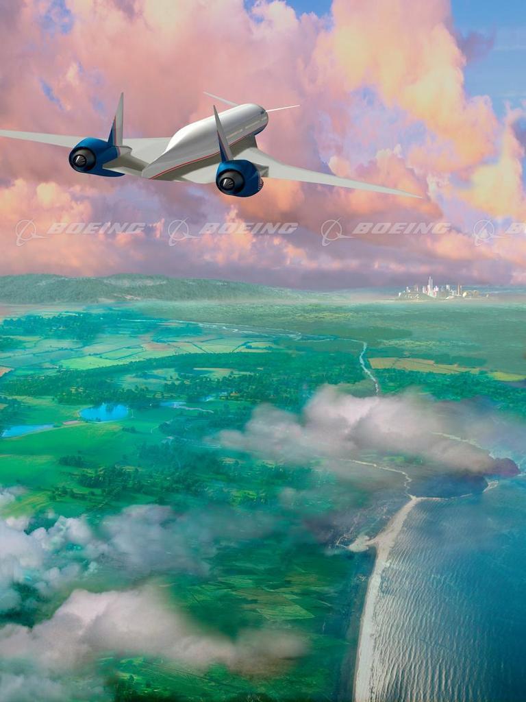 Boeing Images - Boeing Sonic Cruiser - Flying to the Magic City