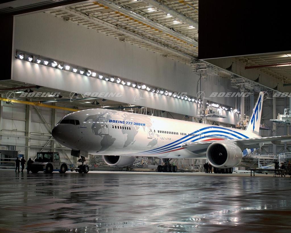 Boeing Images - Boeing 777-300ER Rolls Out with New Look