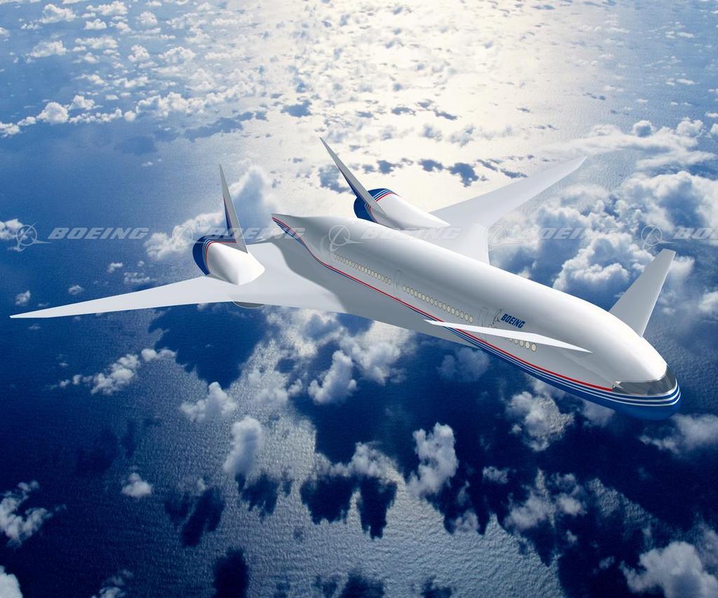 Boeing Images - Sonic Cruiser with Angled Canards in Flight