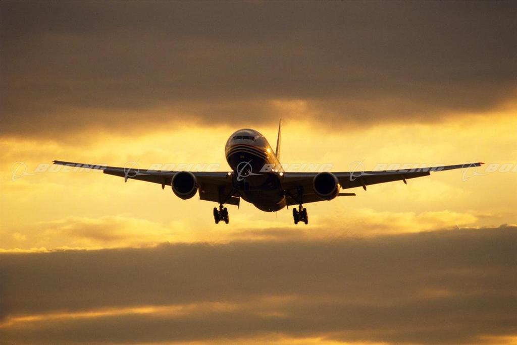 Boeing Images - Boeing 777-200 Sunset Flight