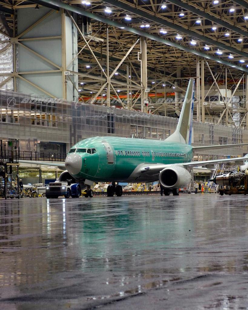 Boeing Images - First 737-700ER Rolls Off the Assembly Line