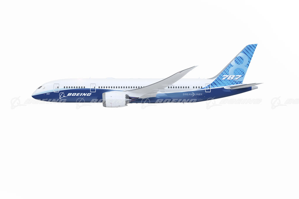 Boeing Images - 787-8 Dreamliner Standard View Illustration Unified ...