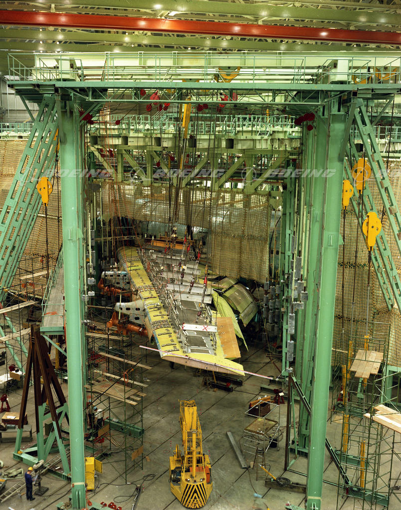 Boeing Images - Boeing 747 Static Test Everett Factory 1969