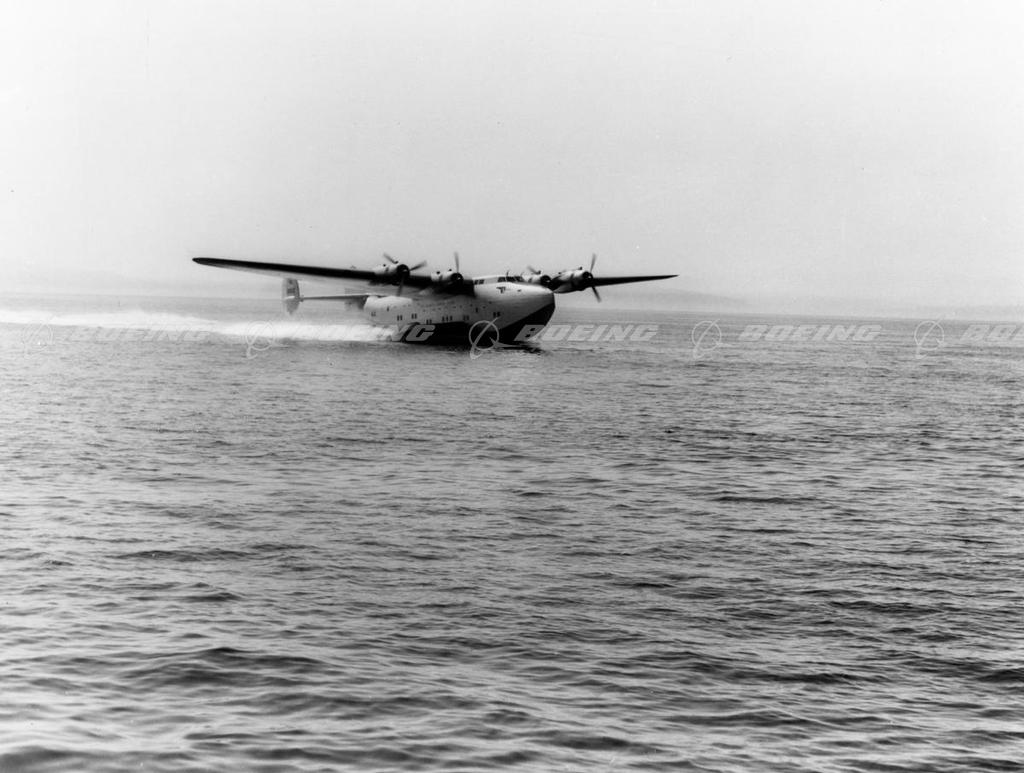 Boeing Images - Boeing 314 Clipper Skims the Water Surface