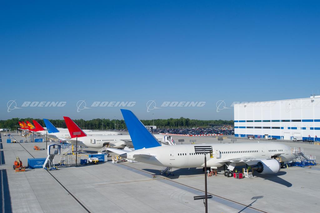 Boeing Images - 787-8 Dreamliners on Boeing South Carolina flight Line