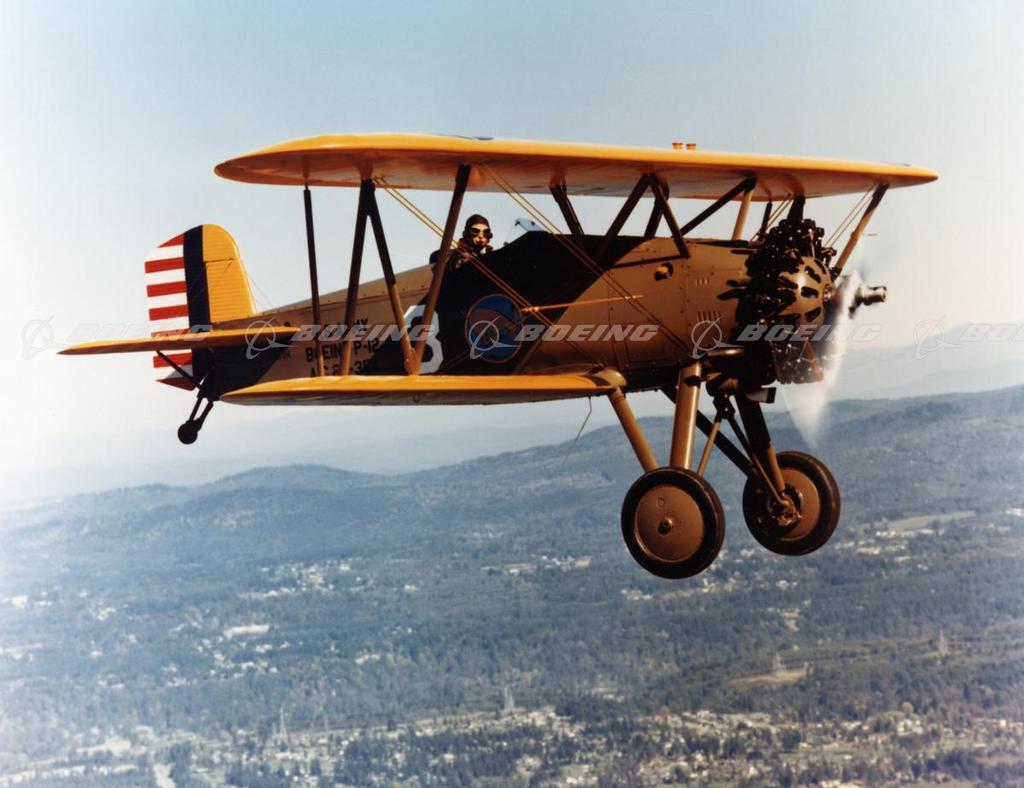 Boeing Images - Restored Boeing 100 in Flight