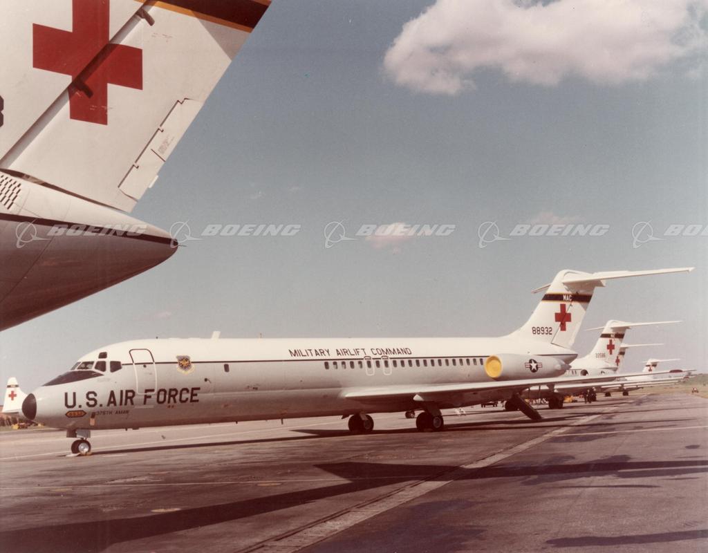 Boeing Images - USAF C-9A Nightingales on Tarmac