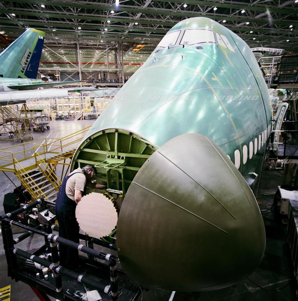 Boeing Images - 747-400 Nose in the Factory