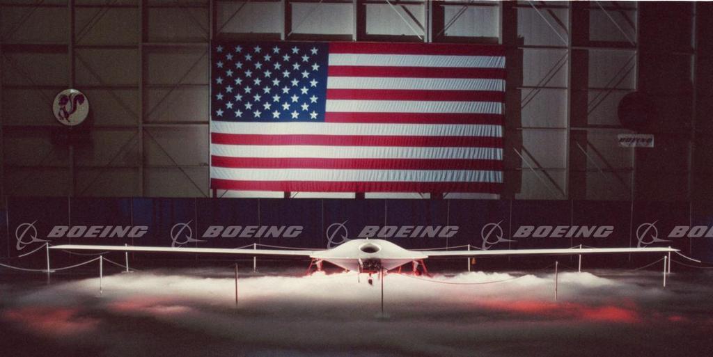 Boeing Images - Darkstar UAV in Hangar