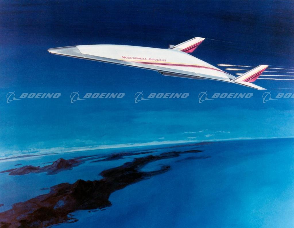 Boeing Images - McDonnell Douglas HSCT Concept in Flight